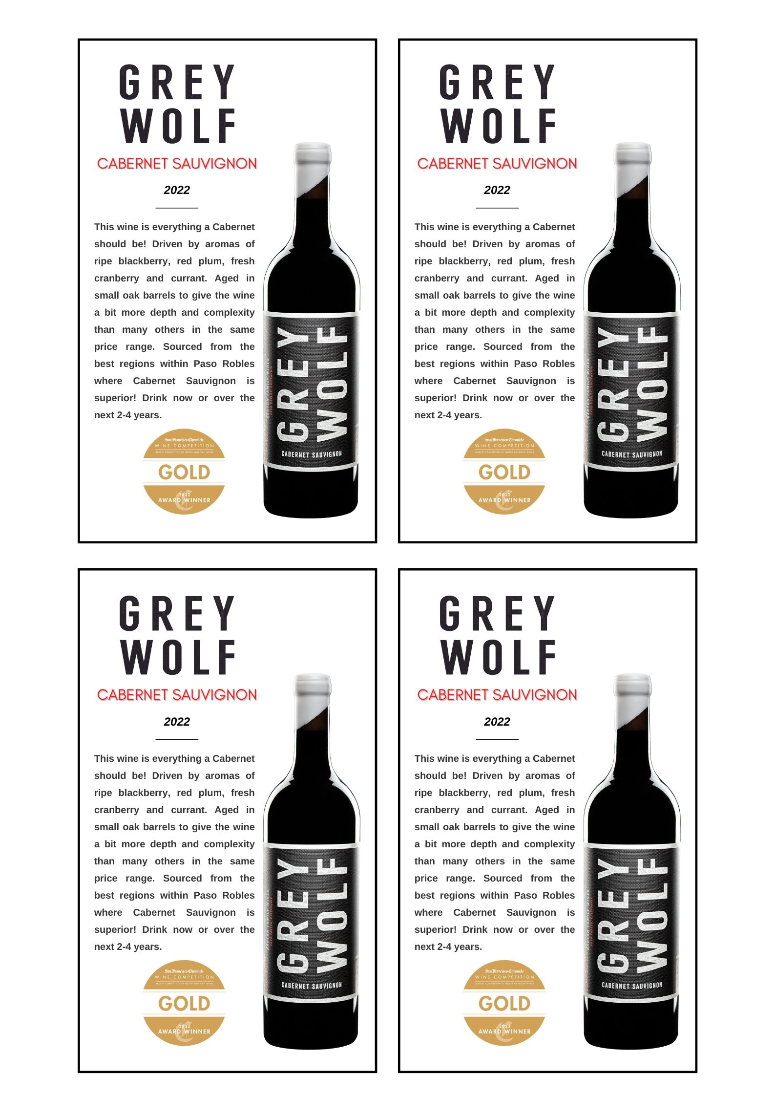 Shelf Talkers | Barton Family Wines